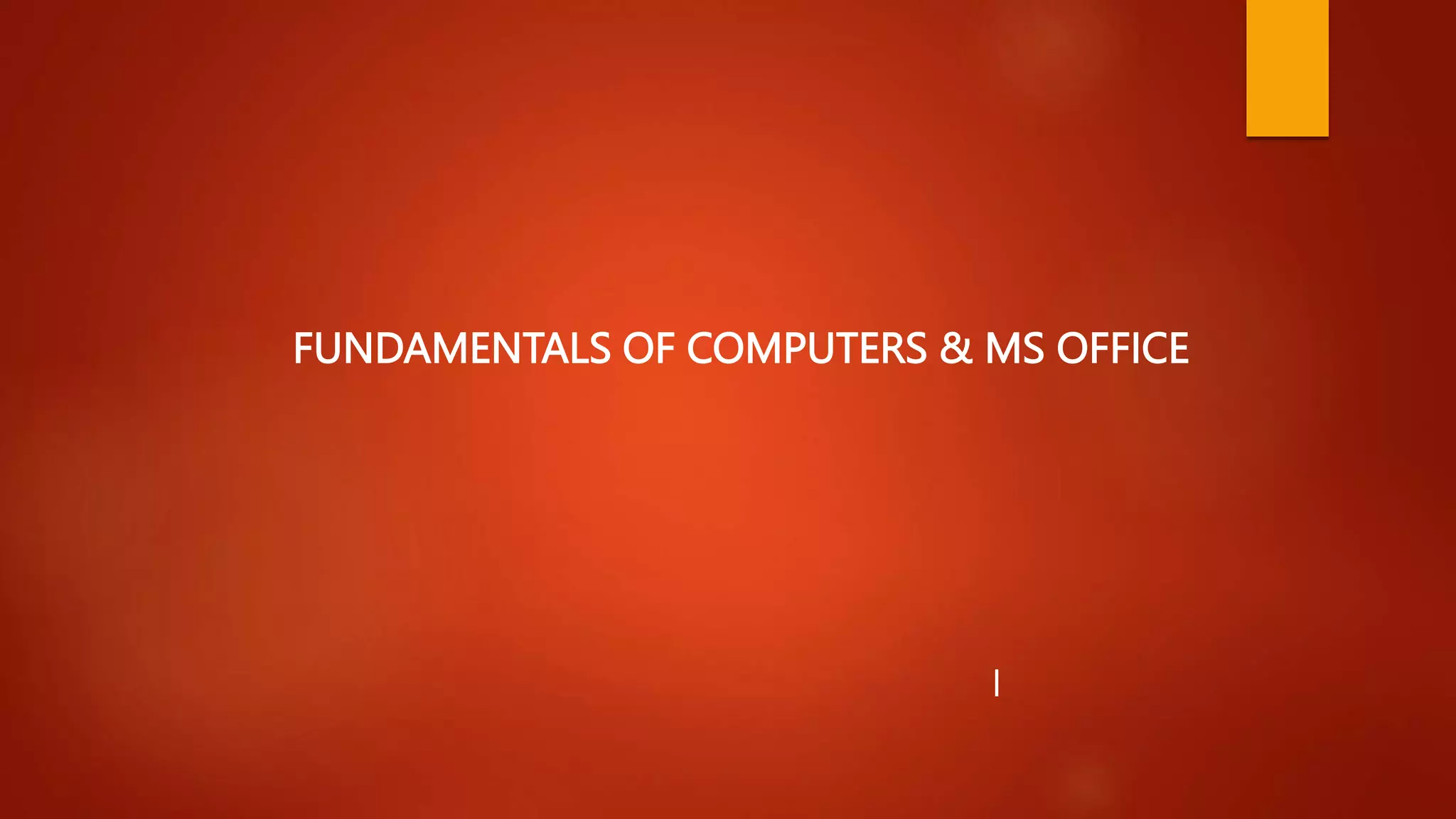MS OFFICE &POWERPOINT | PPT