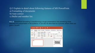 MS OFFICE &POWERPOINT | PPTX