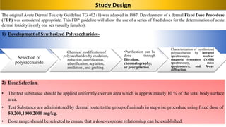 Acute Dermal Toxicity of synthesized polysaccharides according to OECD ...