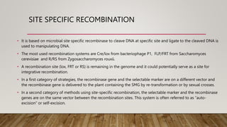 marker free methods | PPTX