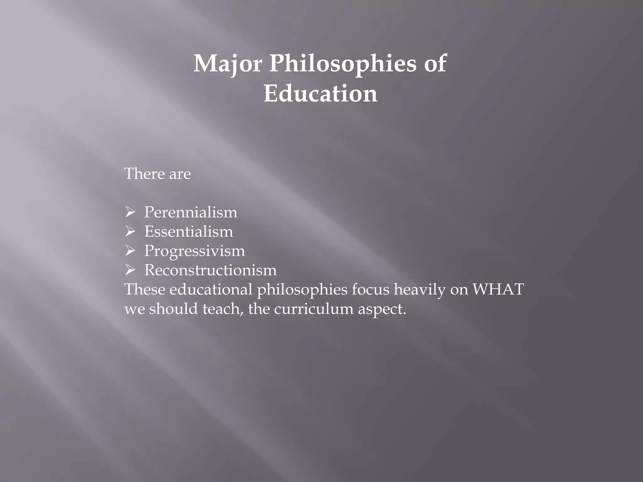 Theories of philosophy | PPTX | Education