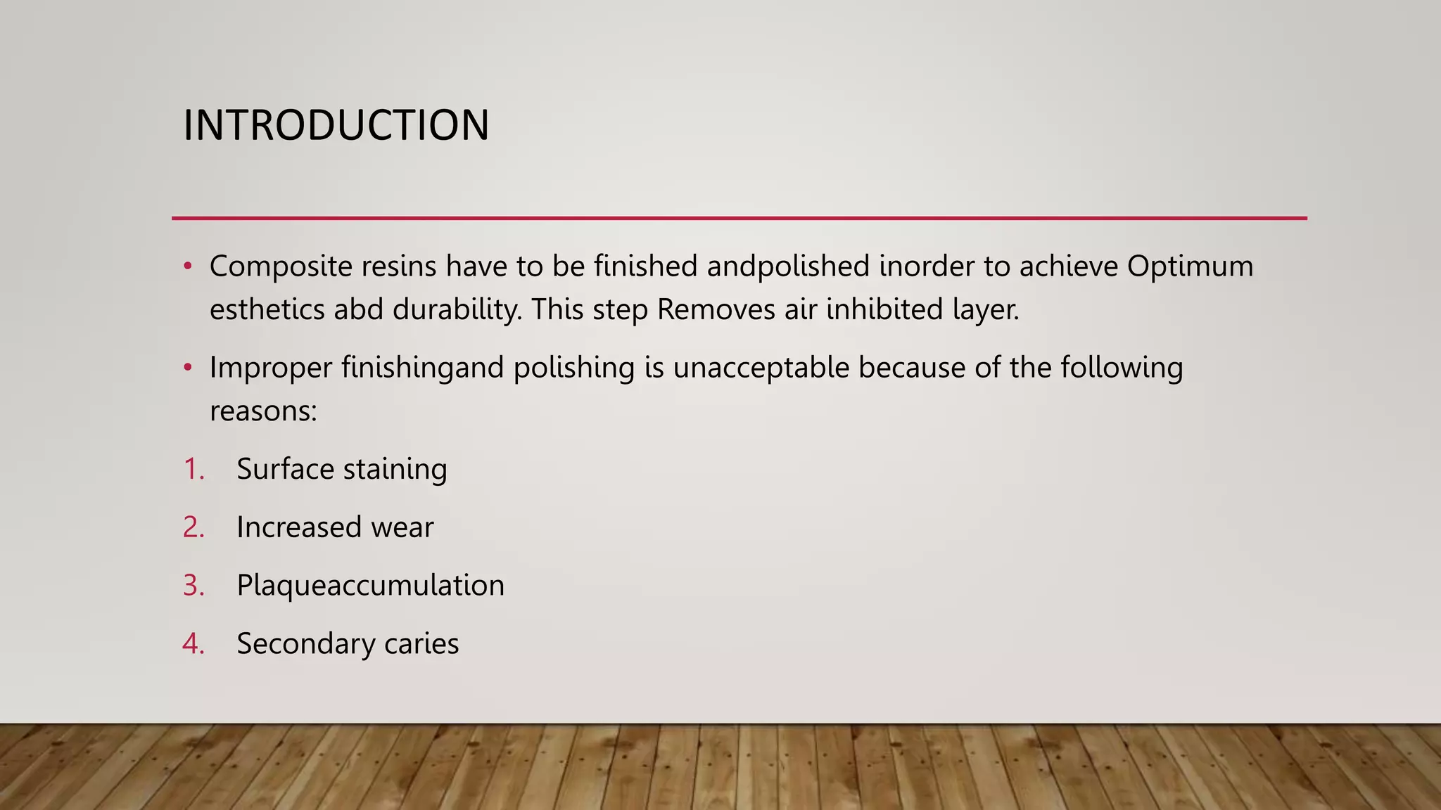 Finishing and polishing of composite restorations | PPTX