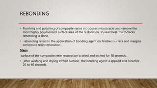 Finishing and polishing of composite restorations | PPTX