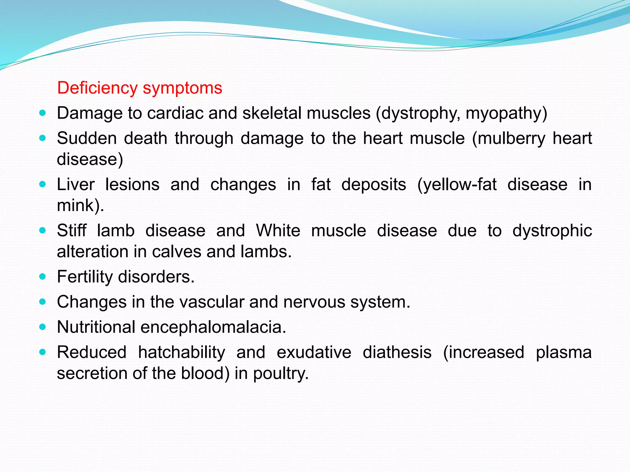 deficiency of fat and water soluble vitamins | PPTX