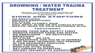 emergency management of drowning | PPTX