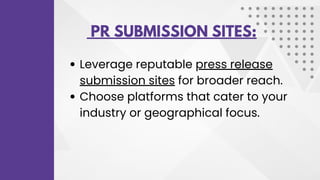 press release submission | PPT