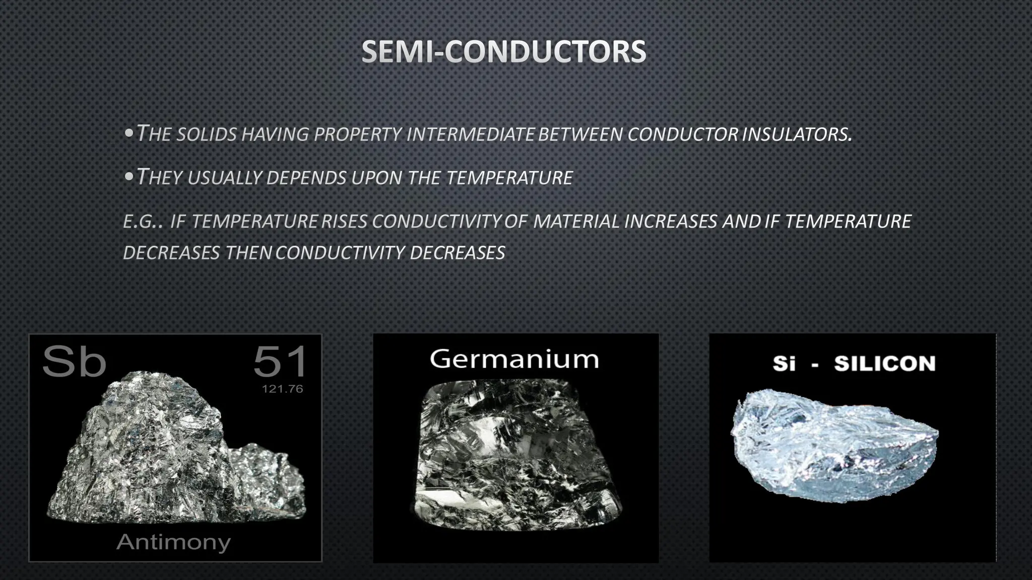 SEMI CONDUCTORS | PPT