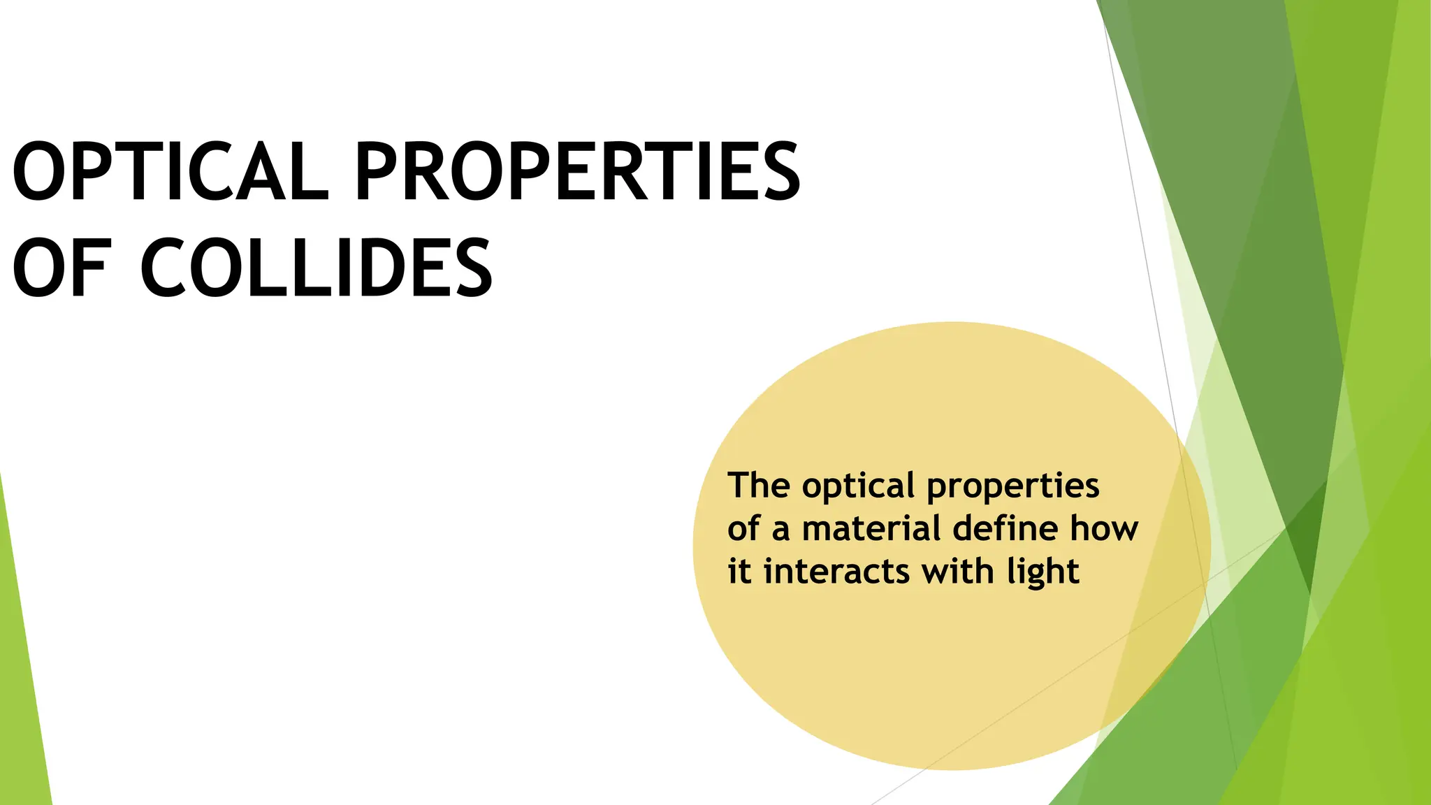 Collidal solutions | PPT