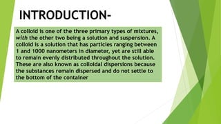 Collidal solutions | PPTX