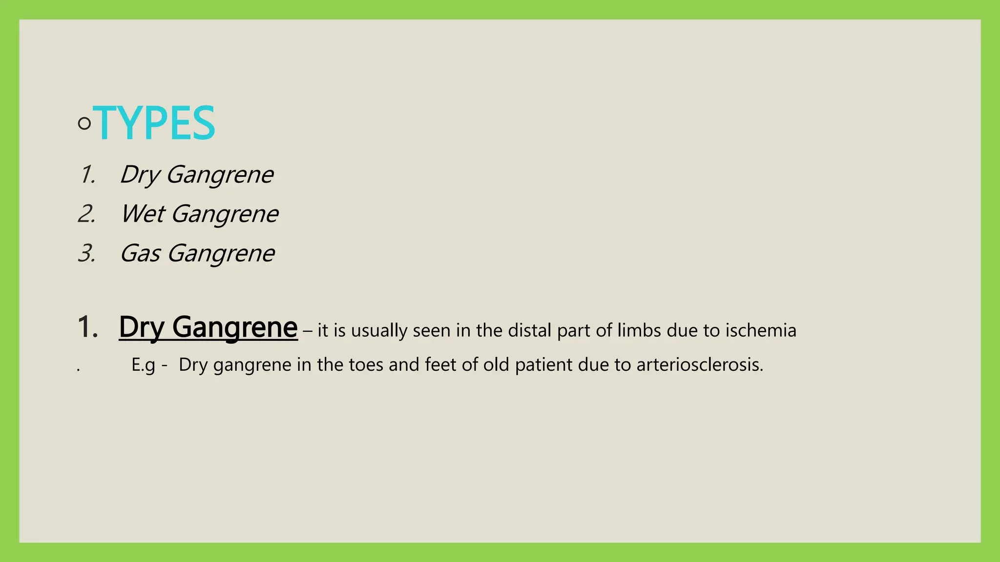 Pathology Gangrene | PPTX