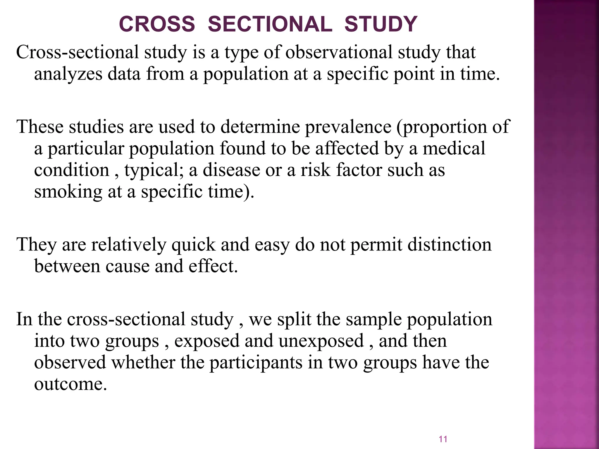 Observational studies.Biostatic and research methodology | PPTX