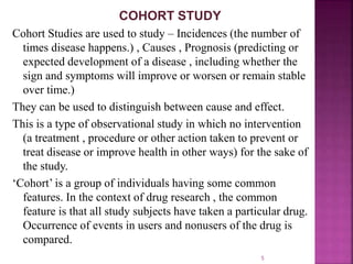 Observational studies.Biostatic and research methodology | PPTX