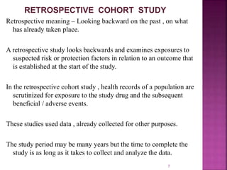 Observational studies.Biostatic and research methodology | PPTX