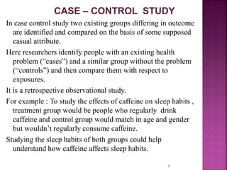 Observational studies.Biostatic and research methodology | PPTX