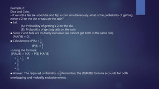 Find the probability of the aub and convert into percentage | PPTX