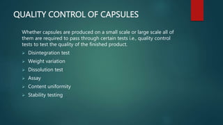 Presentation2Non Sterile manufacturing Process Technology Capsules(hard ...