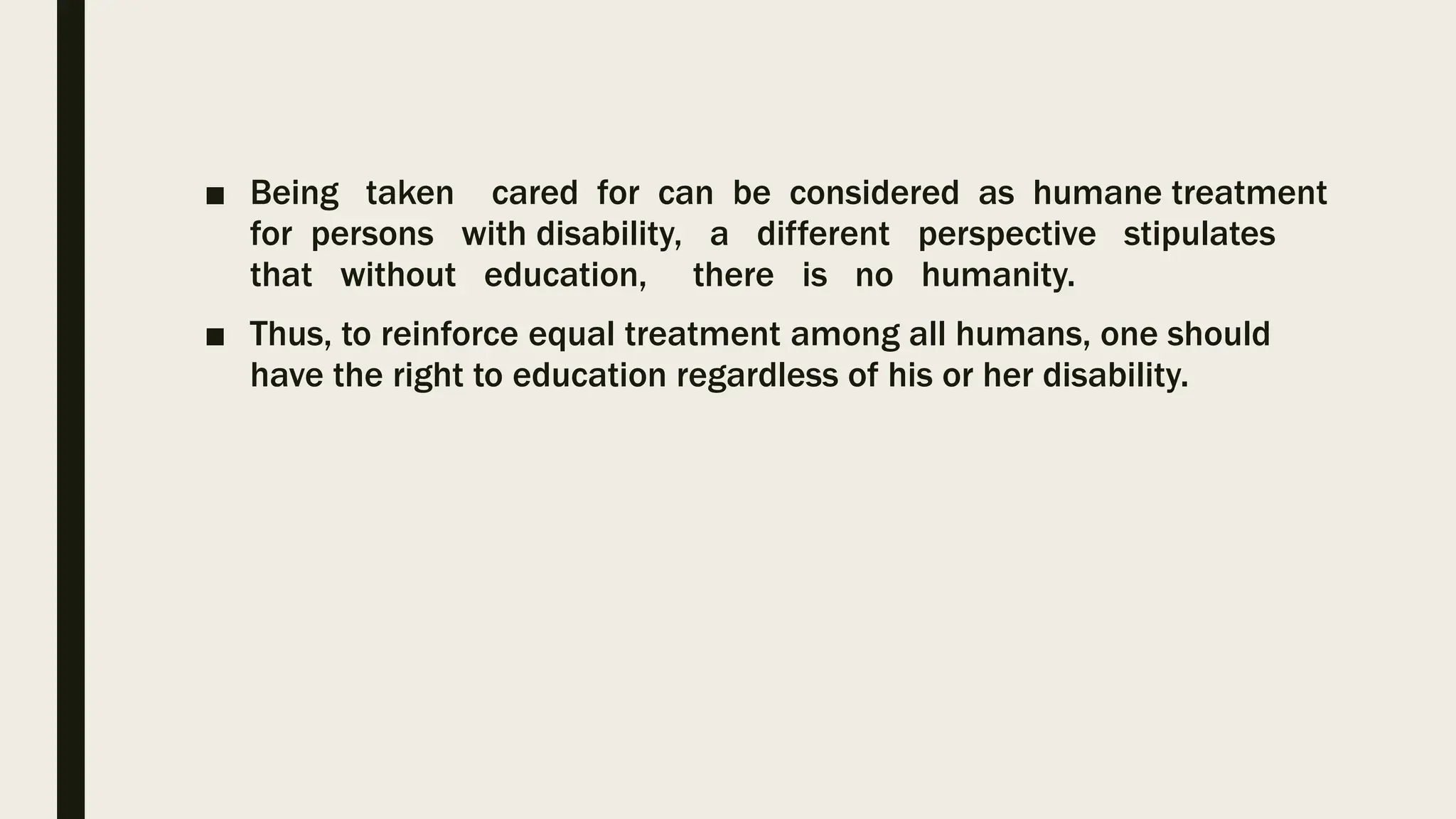 Historical philosophical, theoretical, and legal foundations of special ...