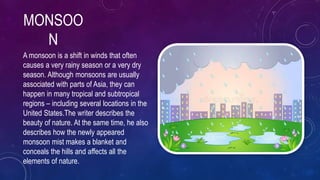 A Short Monsoon Diary | PPTX