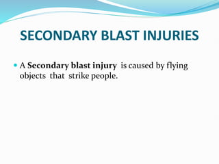 BLAST INJURIES, An approach towards a patient that has suffered a blast ...