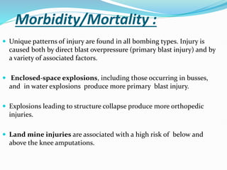 BLAST INJURIES, An approach towards a patient that has suffered a blast ...
