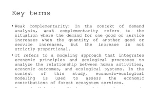 spatial complementarity of forest and farms accounting fo ecosystem ...
