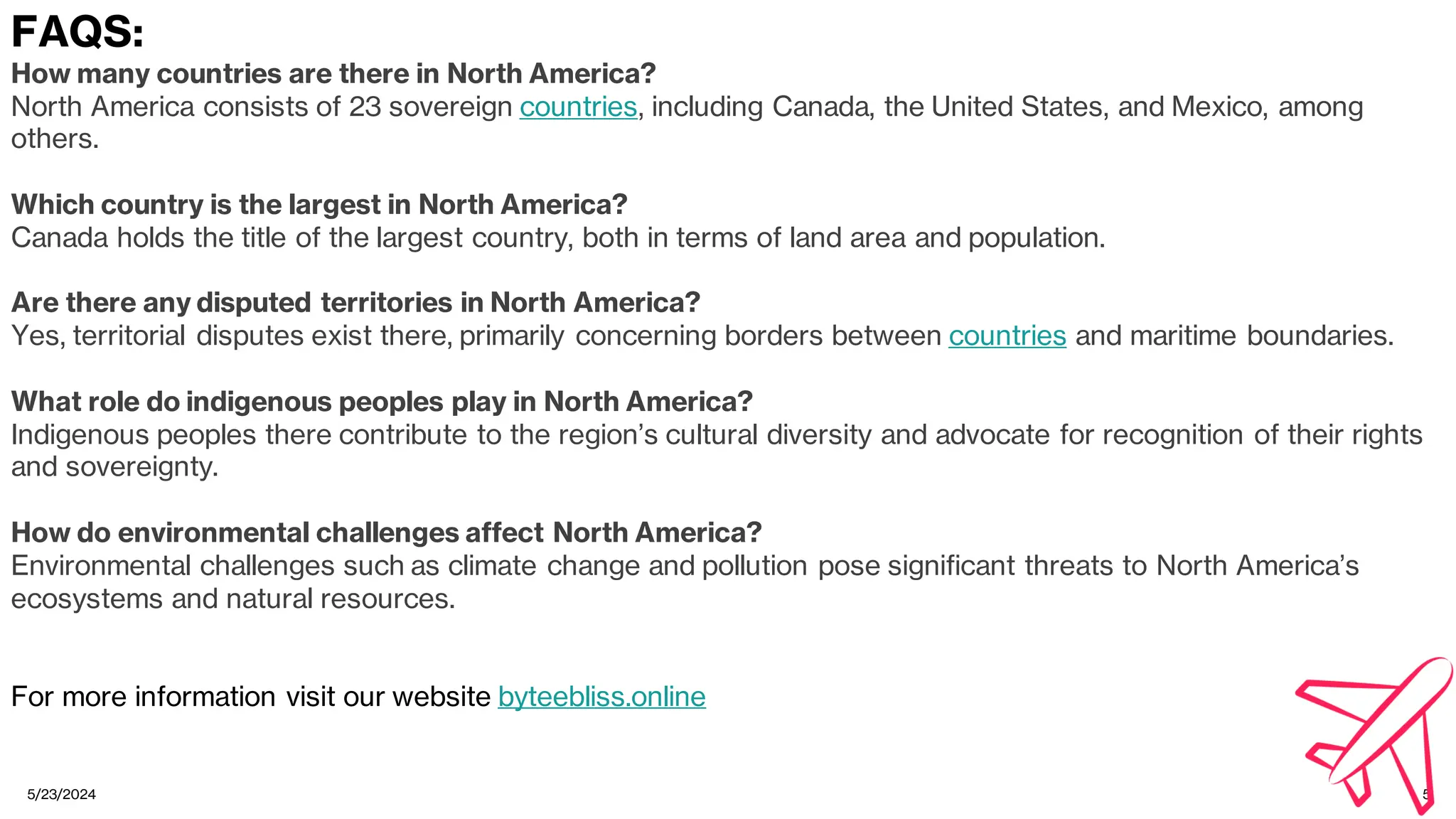 How many Countries are in North America? | PPT