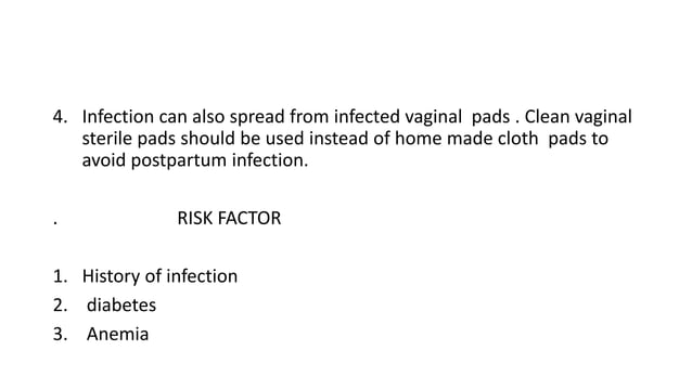 PURPERAL INFECTION Postpartum infection also called puerperal infection ...