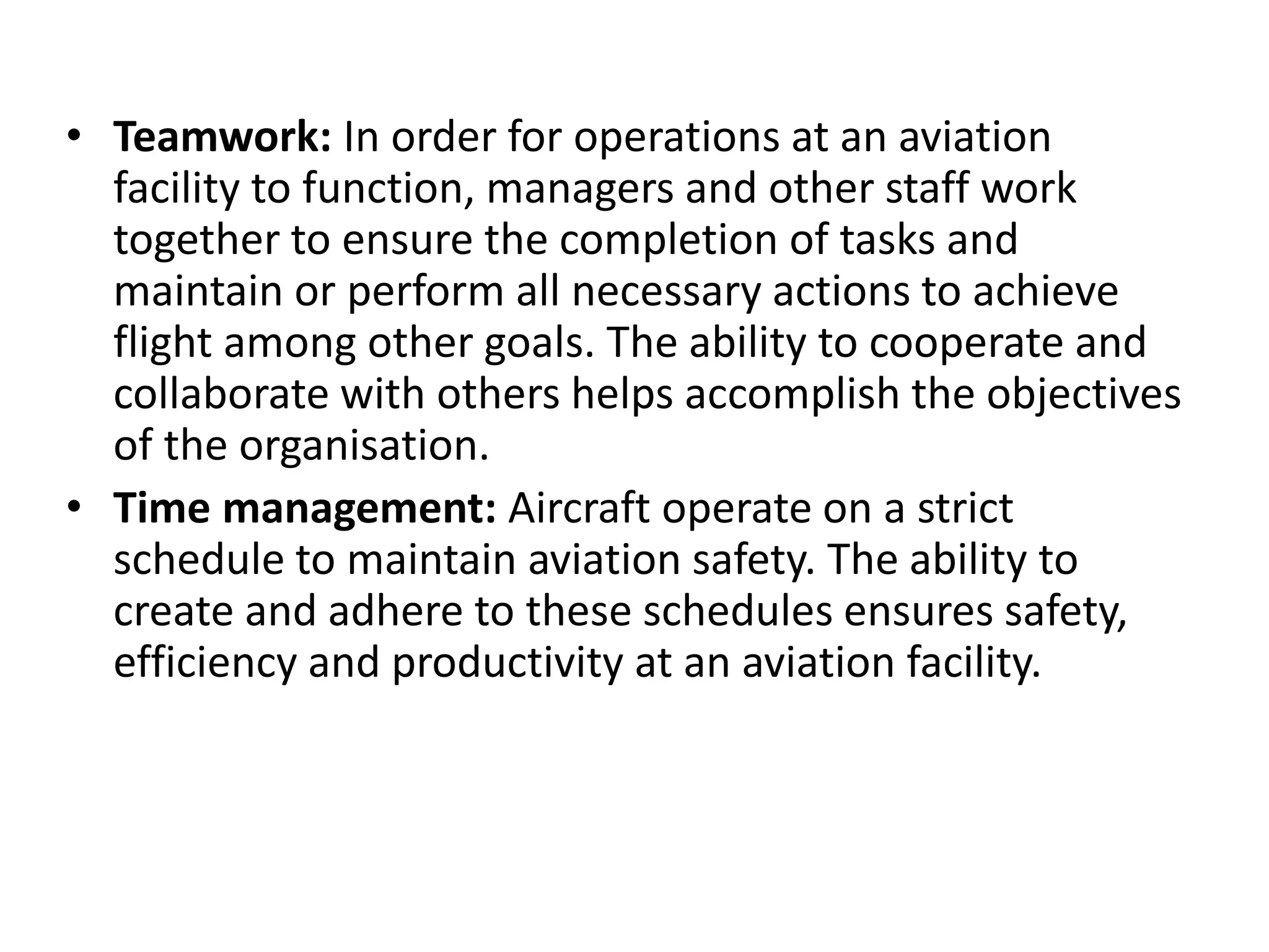 aviation management presentation for students | PPTX