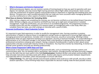 aviation management presentation for students | PPTX