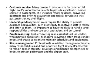 aviation management presentation for students | PPTX