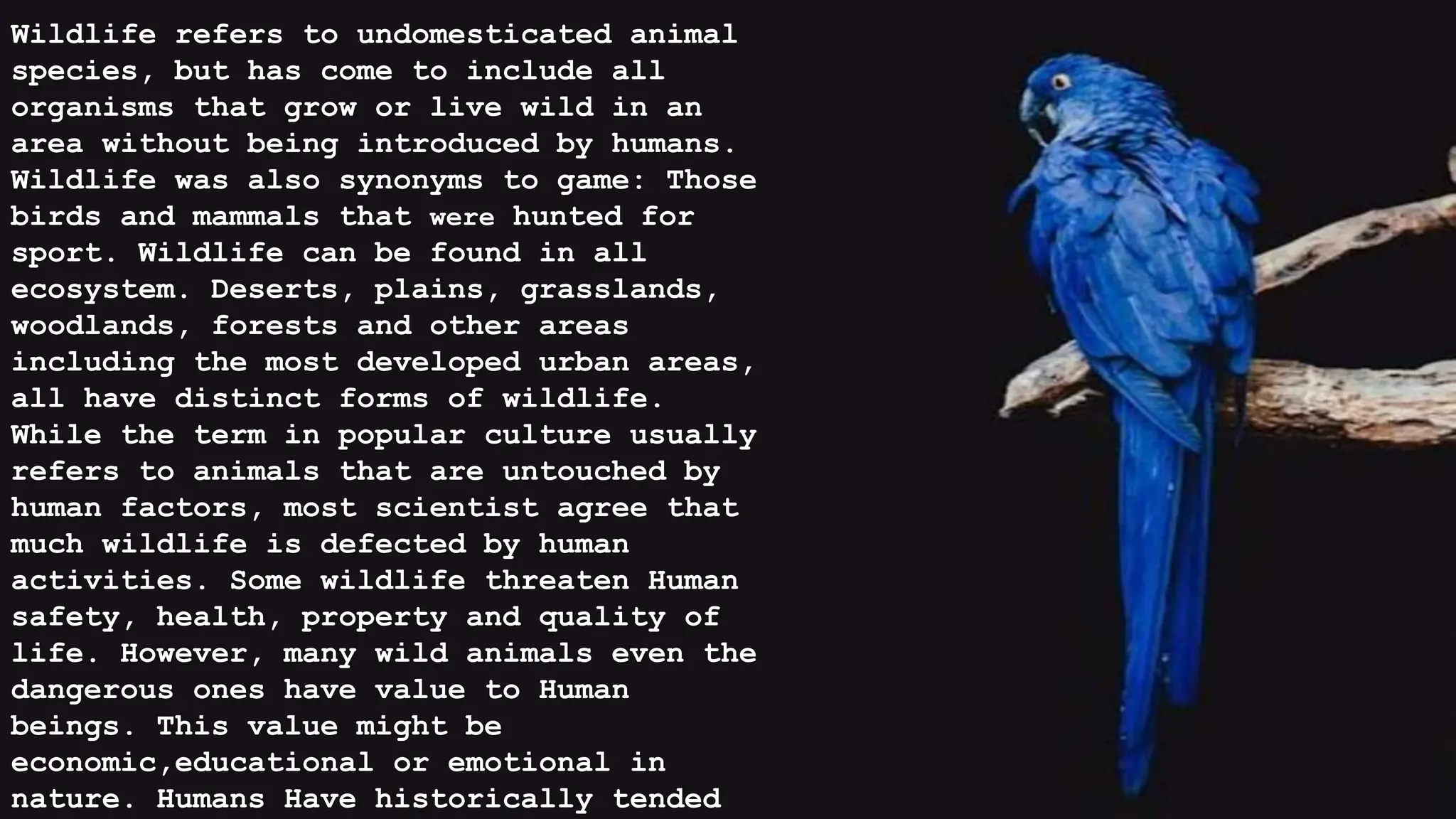 natural vegetation and wildlife shakalaka boom boom | PPTX