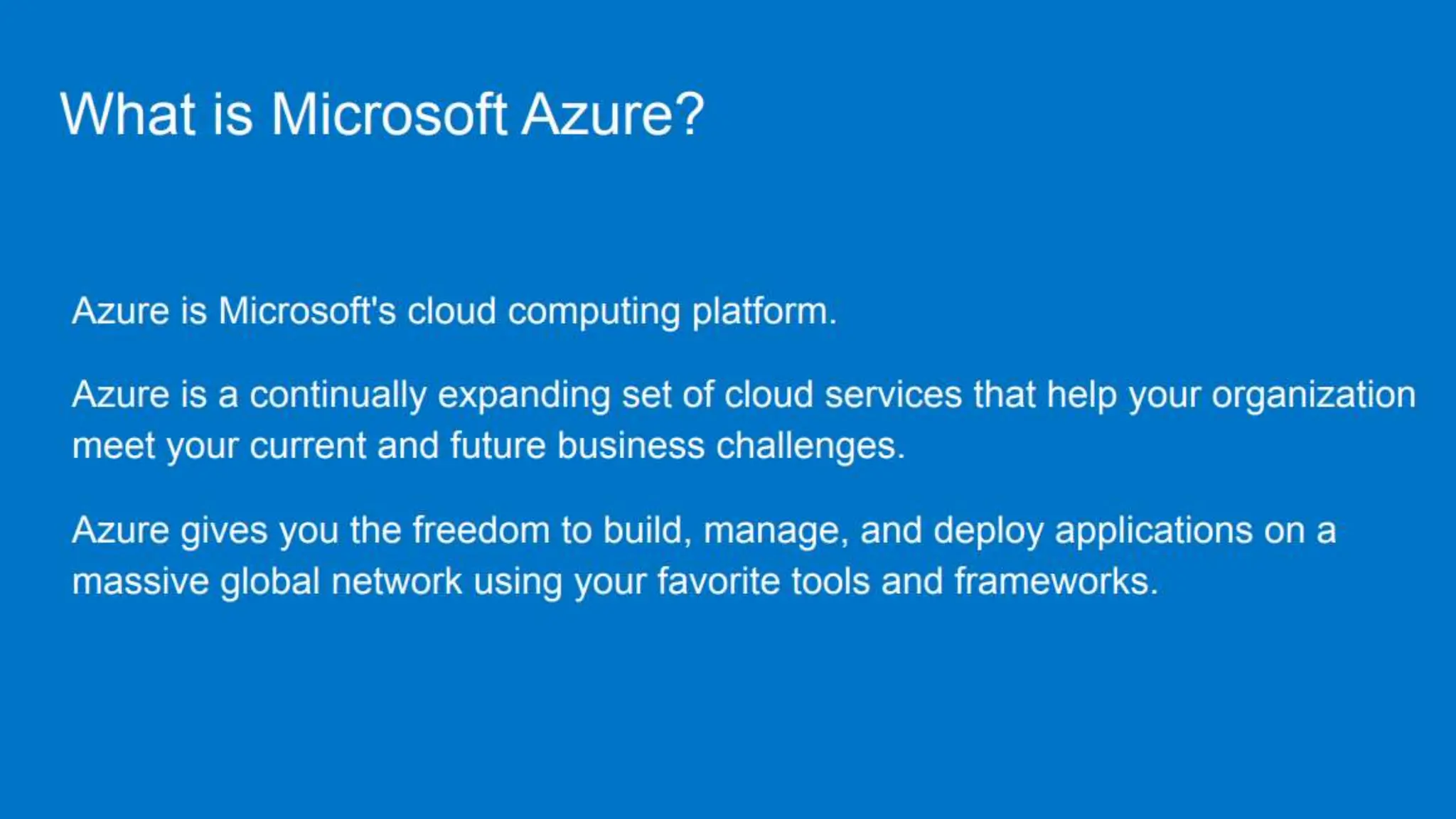 the basics of microsoft azure is covered here | PPTX | Cloud Computing ...