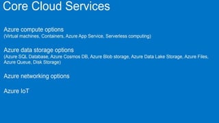 the basics of microsoft azure is covered here | PPTX | Cloud Computing ...