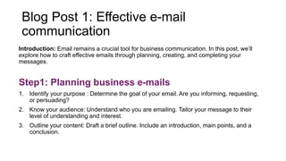 Presentation on mastering business communication | PPTX