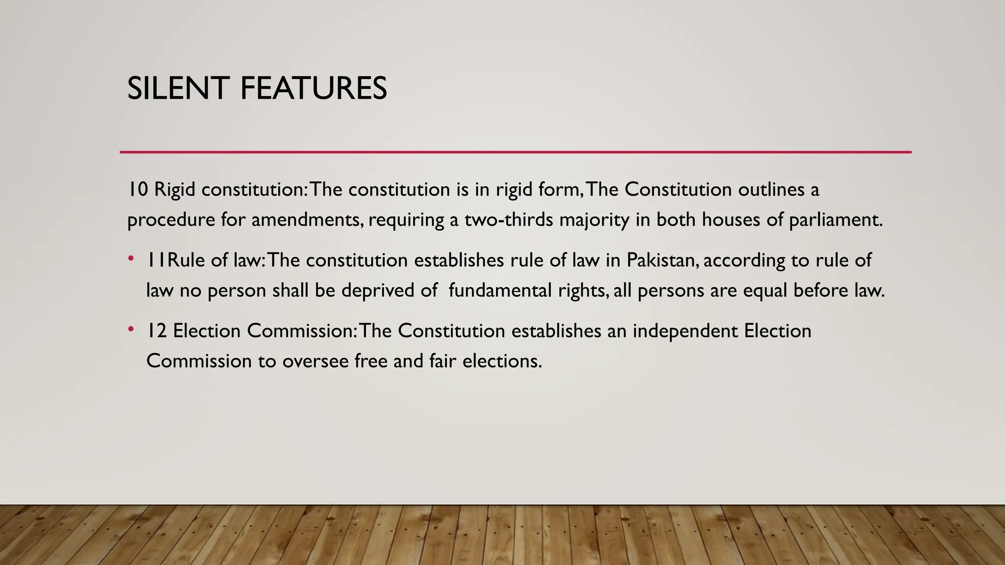 Salient features of British constitution by Ambreen | PPTX