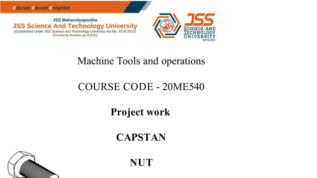 machine tool and operation of capstan .pptx