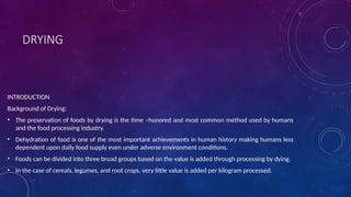 Drying in food.food microbiology.slideshare | PPT