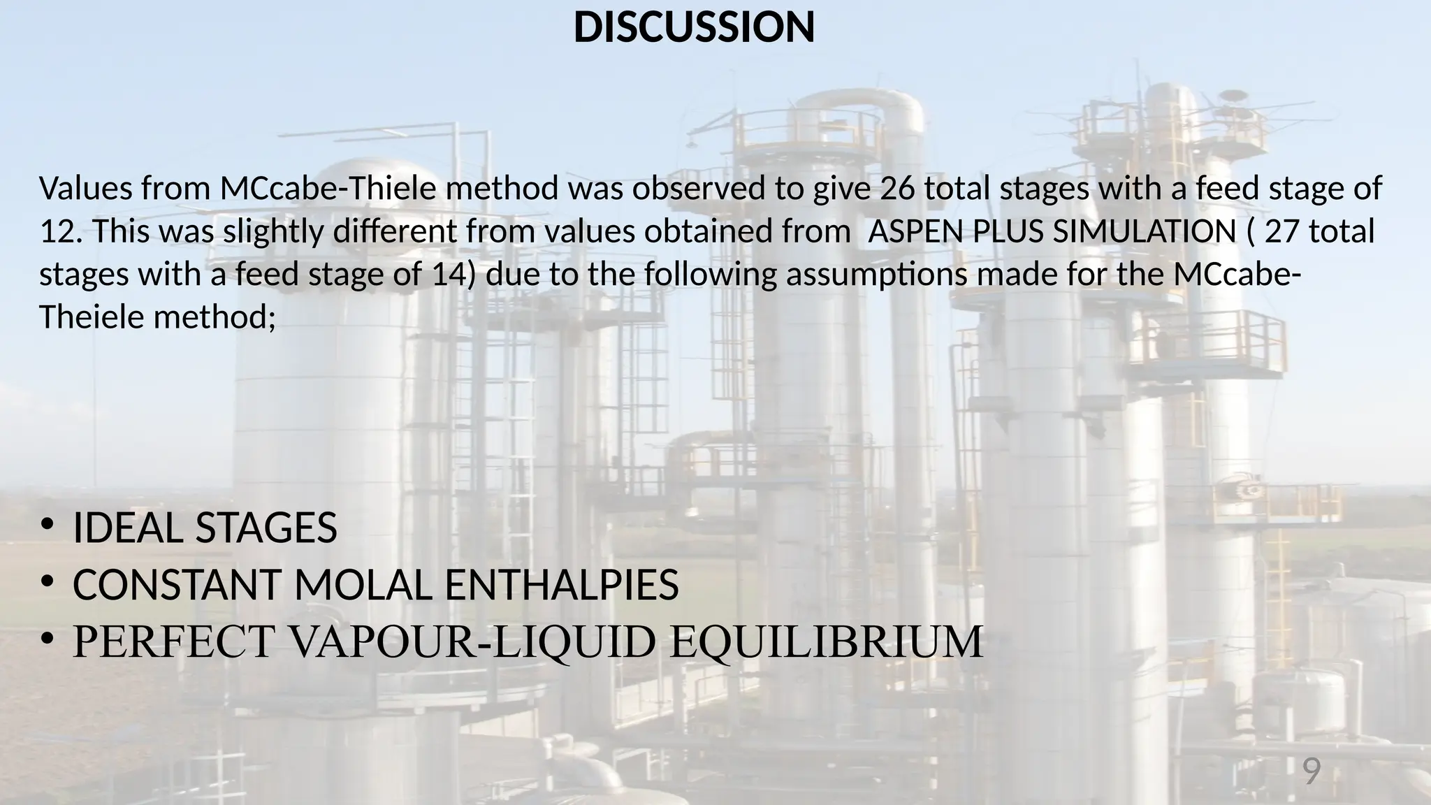 Presentation On Distillation Using Aspenplus Ppt
