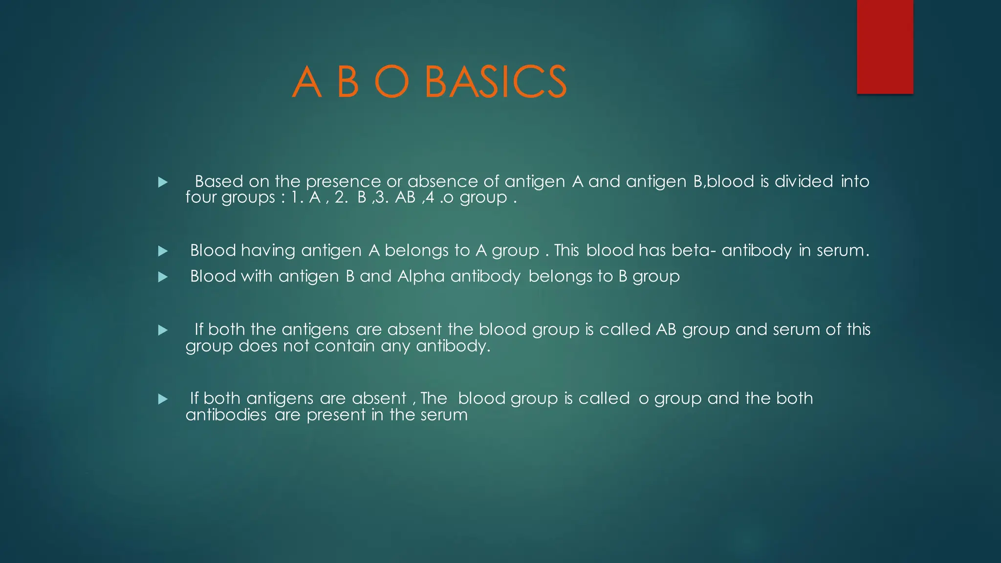 ABO blood grouping powerpoint presentation. | PDF