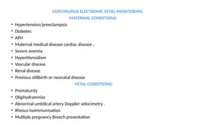 Fetal monitoring in critical care setting | PPTX