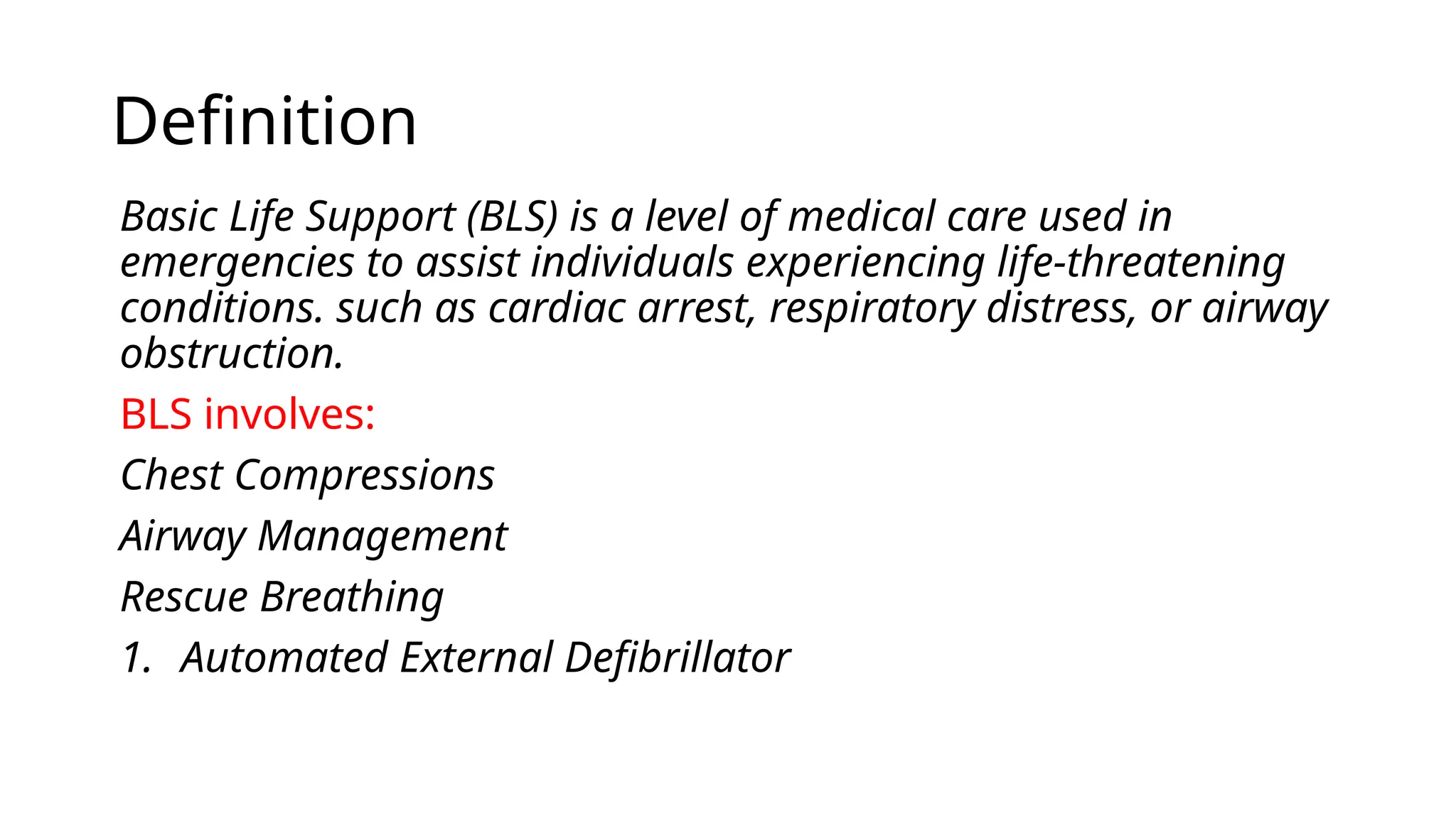 Basic life support, Cardiopulmonary resuscitation | PPTX | First Aid ...