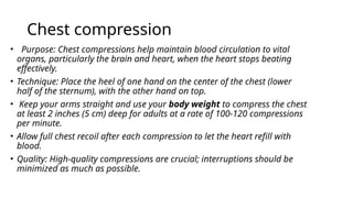 Basic life support, Cardiopulmonary resuscitation | PPTX | First Aid ...