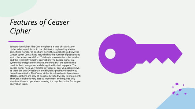 Presentation on Ceaser cipher encrypting messages | PPTX | Information ...