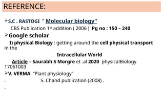 PPT: Molecular basis of intercellular and intracellular transport of ...