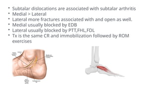 Subtalar dislocation and calcaneus fractures 2.pptx