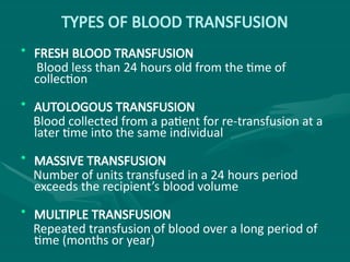 blood transfusion is a very important topic for healthcare ...