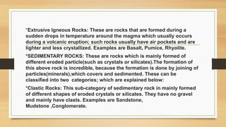 Presentation2.pptx Rocks in civil engineering | PPTX