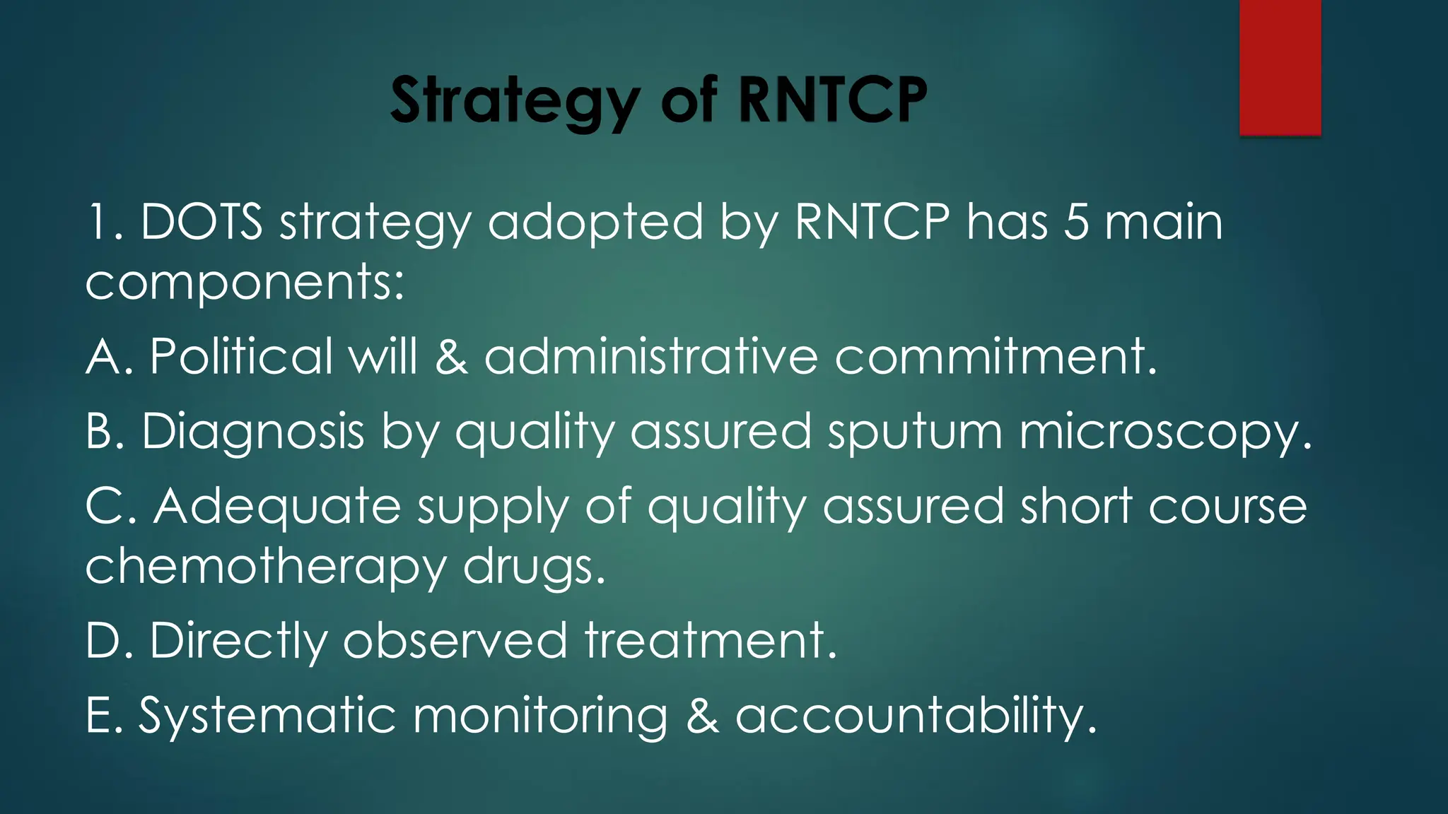 revised national tuberculosis control program | PDF