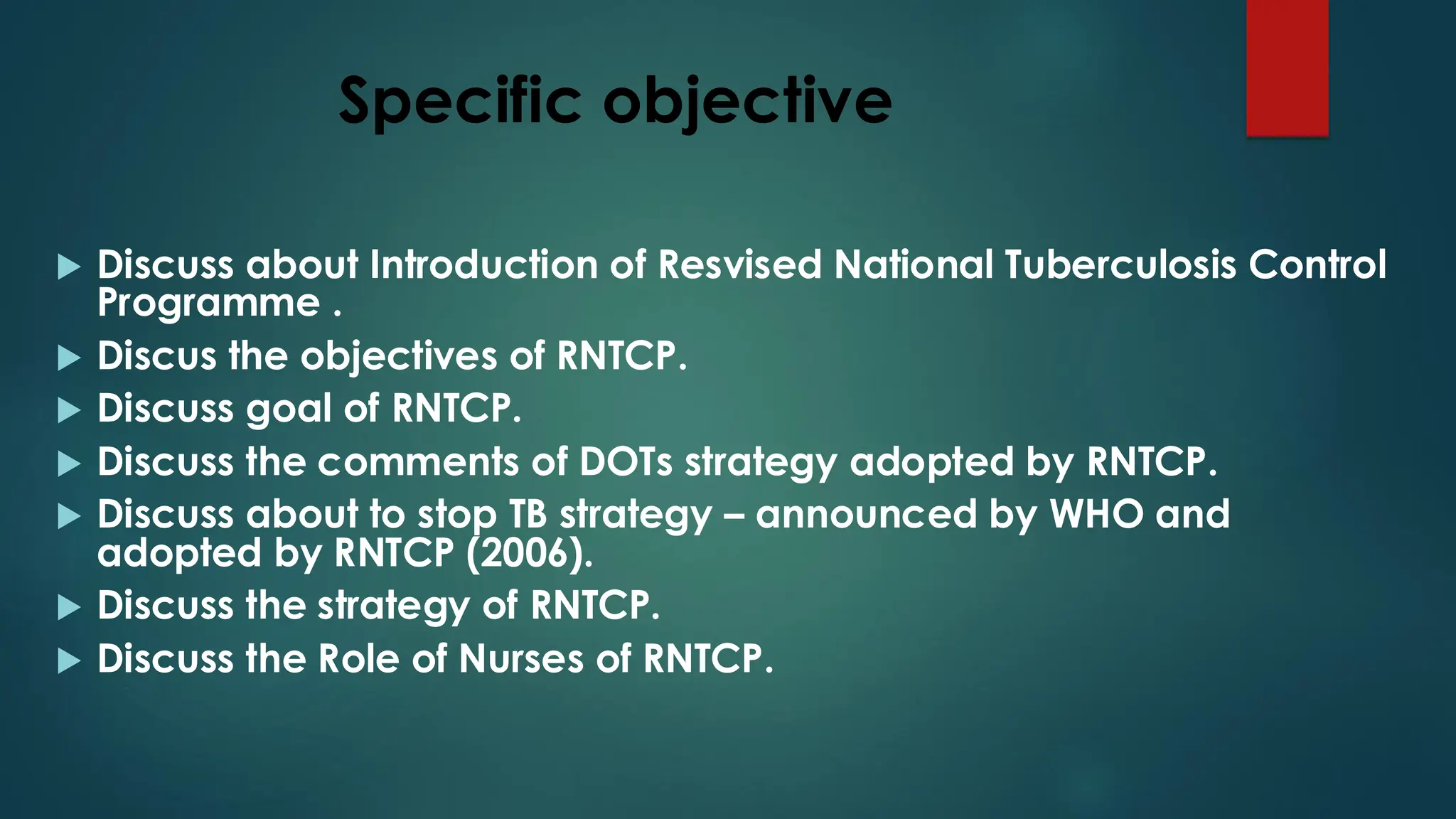 revised national tuberculosis control program | PDF