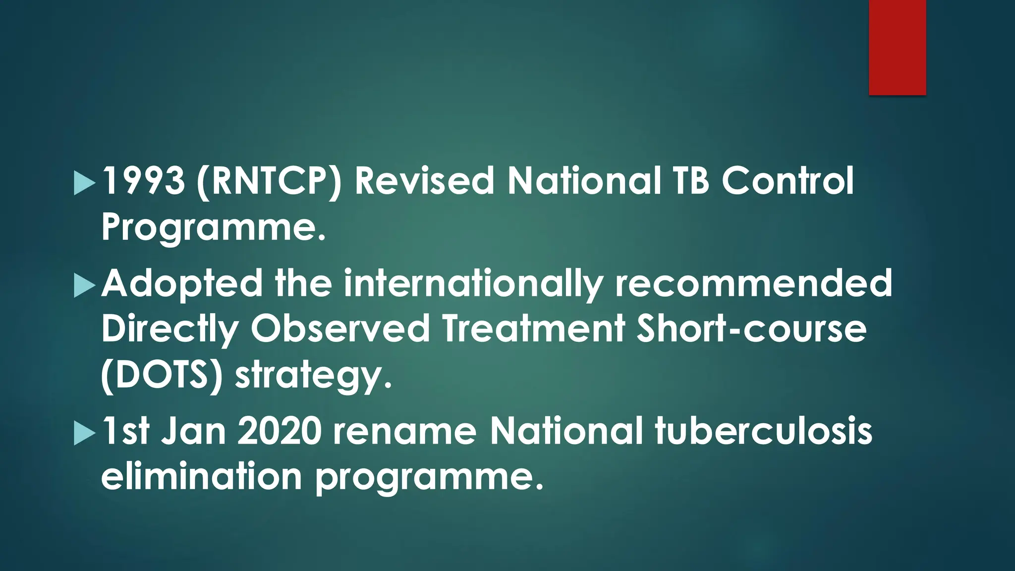 revised national tuberculosis control program | PDF